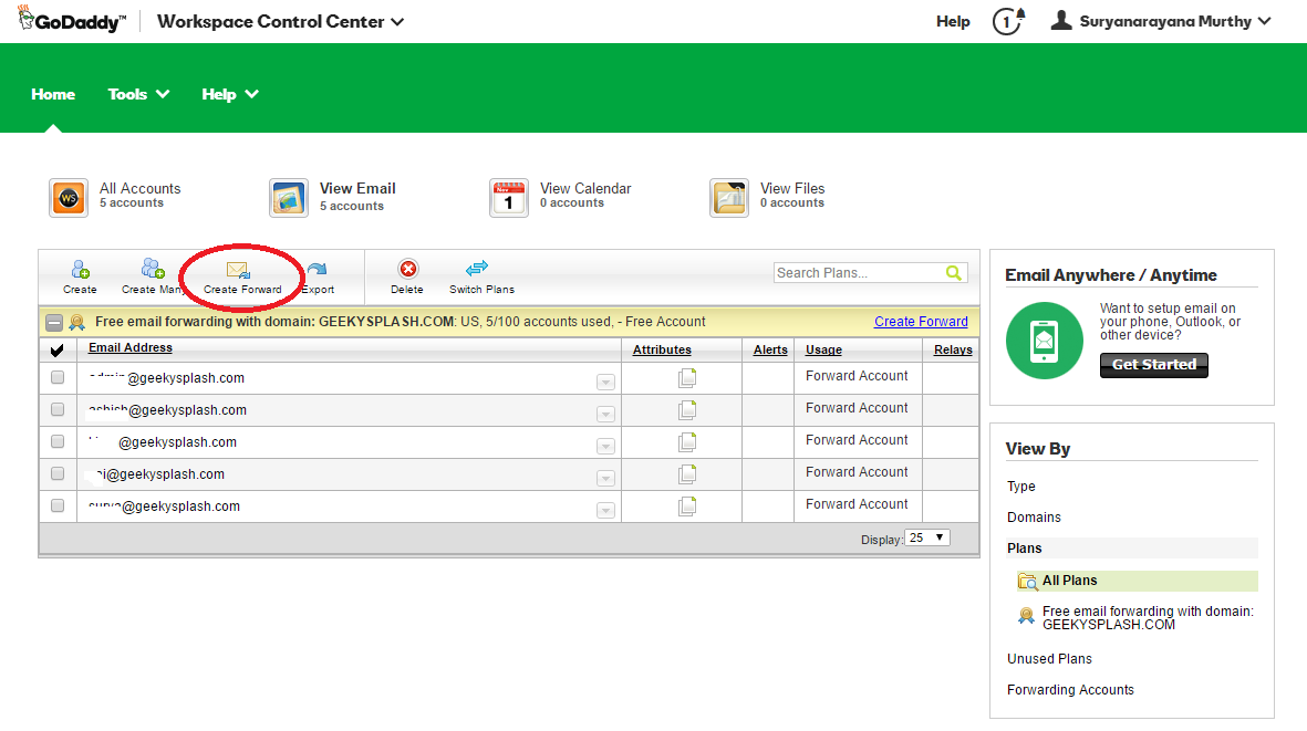 Godaddy sign in email account - siliconmserl